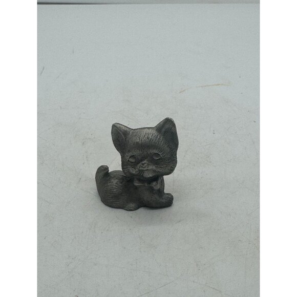 Preisner | Accents | Vintage Preisner Pewter Kitty Cat Kitten Miniature ...